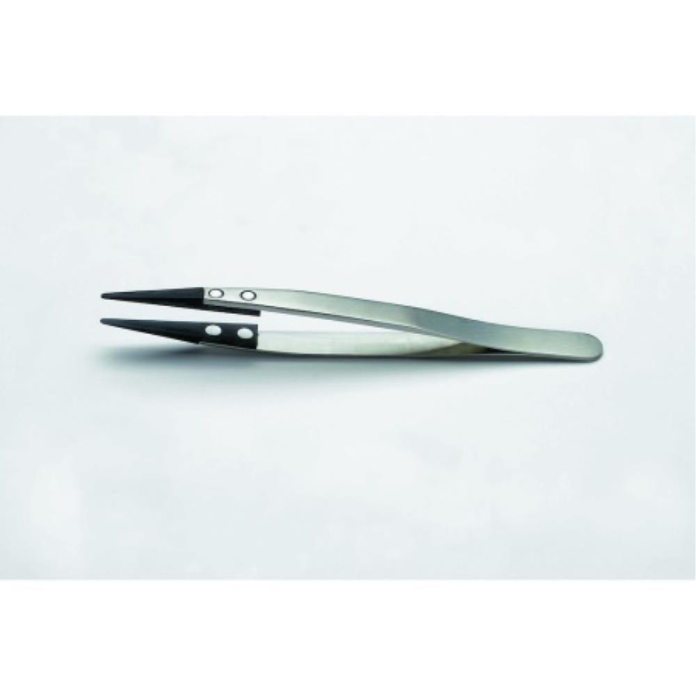 Tweezers Flat Round CF Tips | INS5040 | IDEAL-TEK | SLS