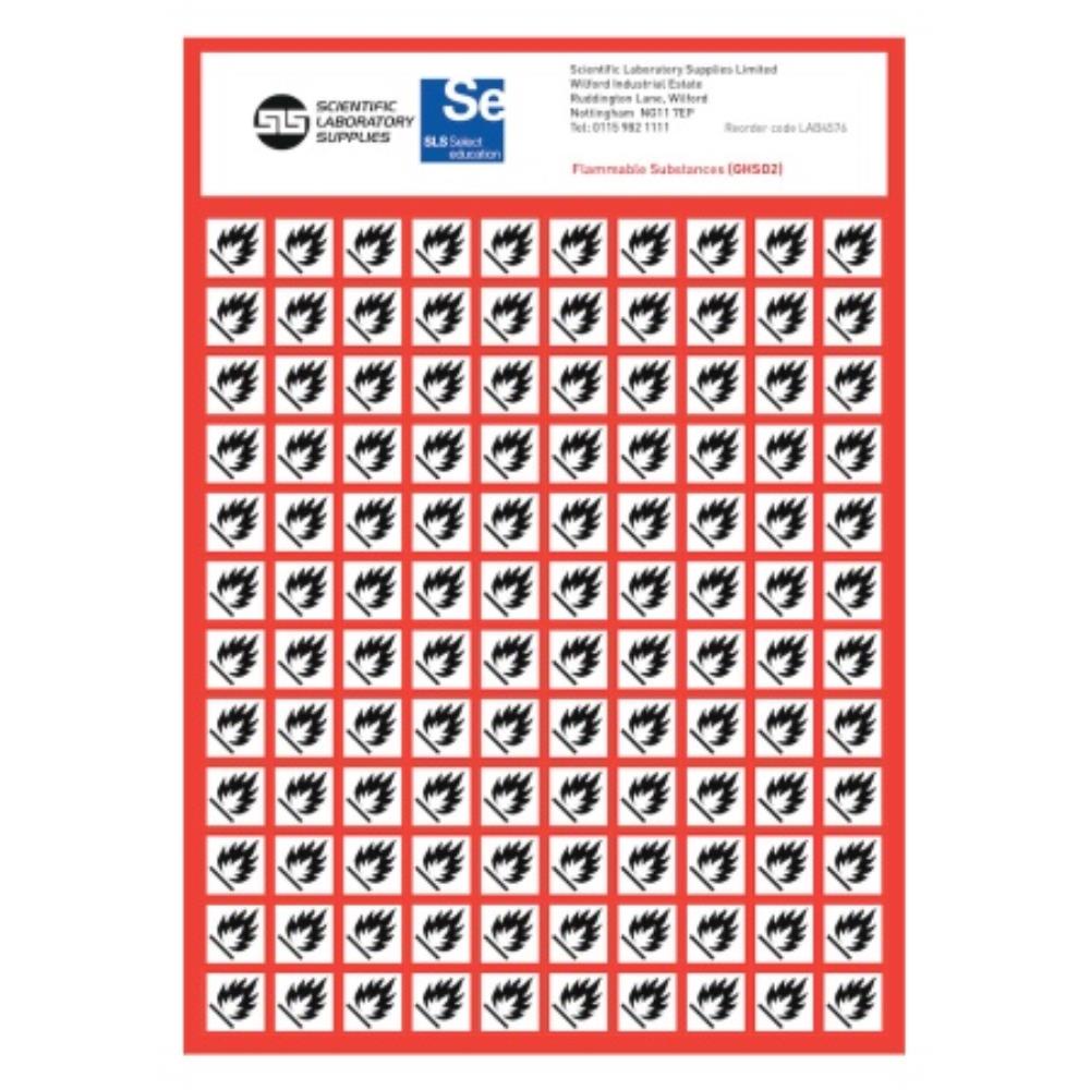 GHS-CLP Pictogram Labels Flamm | LAB4576 | SLS