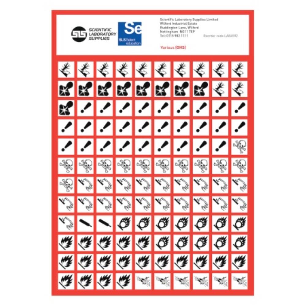 GHS-CLP Pictogram Labels Vario | LAB4592 | SLS