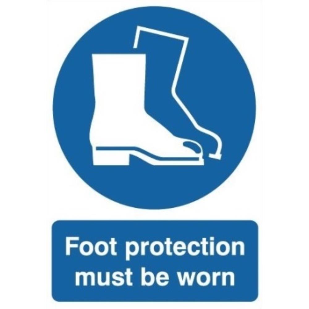 Foot Protection Must Be Worn S | MA01451R | SIGNS AND LABELS | SLS