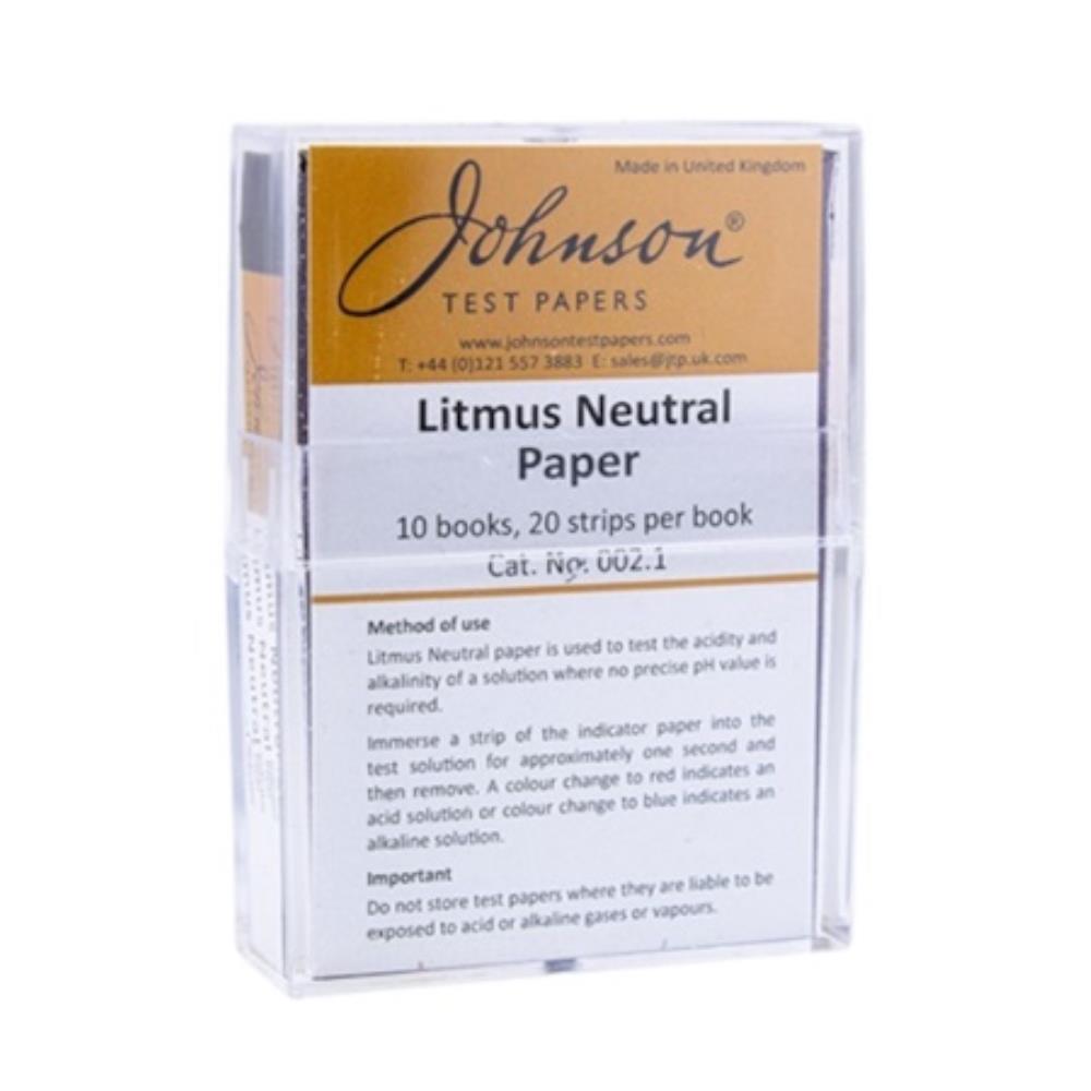 Johnson Litmus Neutral Paper - | PAP1128 | JOHNSON TEST PAPERS | SLS