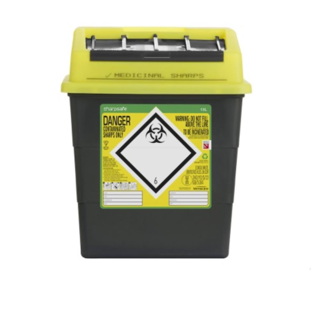 Sharpsafe 13L Sharps Bin | SAF7145 | SHARPSAFE | SLS