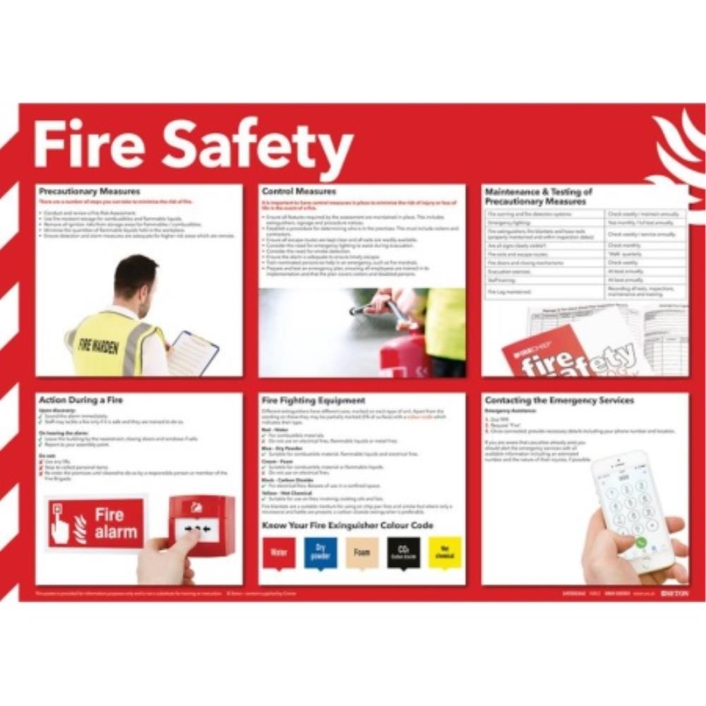 A2 Fire Safety Poster 420 x 59 | SAT0033A2 | SIGNS AND LABELS | SLS